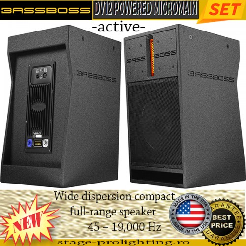 BASSBOSS DV12 Powered Speakers SET